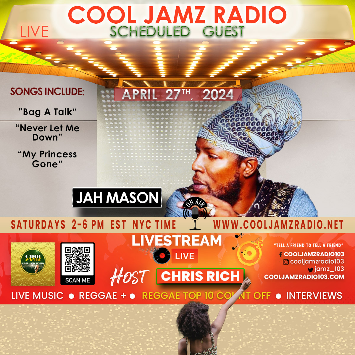 Week 17 2024 Flyer - Cool Jamz Radio 103